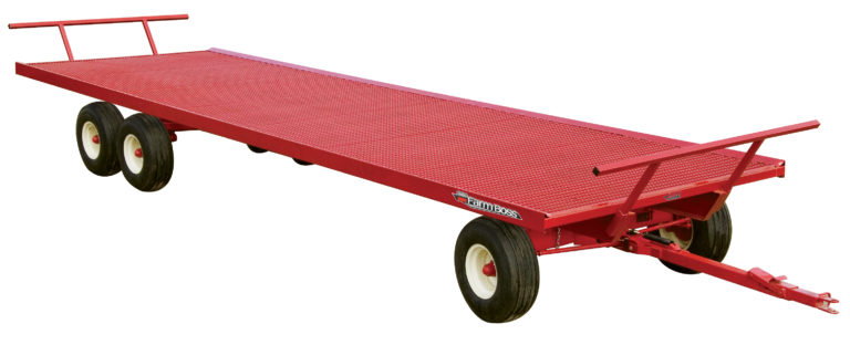 JBM Mfg - Farm Boss Flat Rack with 4 Wheel Wagon